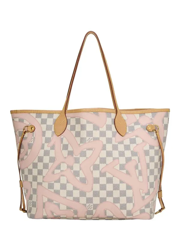 LOUIS VUITTON Summer Spirit Damier Azur Tahitienne Neverfull Tote - Pink