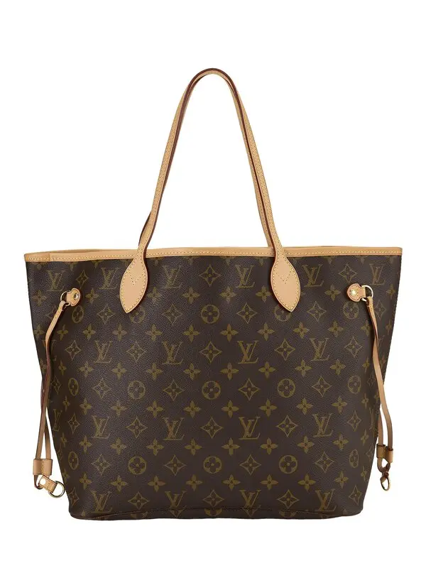 LOUIS VUITTON Monogram Neverfull Tote - Brown