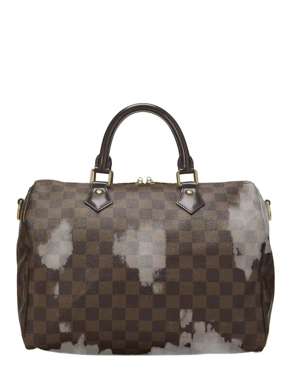 LOUIS VUITTON Damier Ebene Speedy Bandouliere Bag 30 - Brown