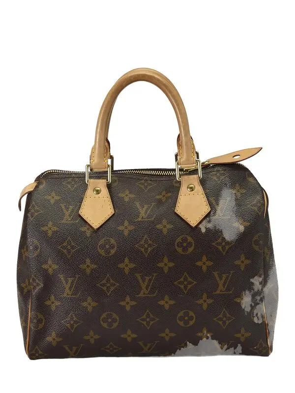 LOUIS VUITTON Monogram Speedy Top Handle Bag 25 - Brown