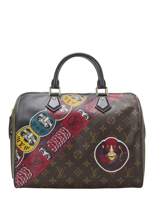 LOUIS VUITTON Monogram Kabuki Speedy Top Handle Bag 30 - Brown