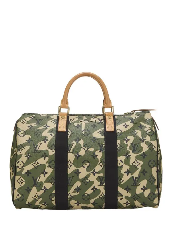 LOUIS VUITTON Takashi Murakami Monogramouflage Speedy 35 - Green