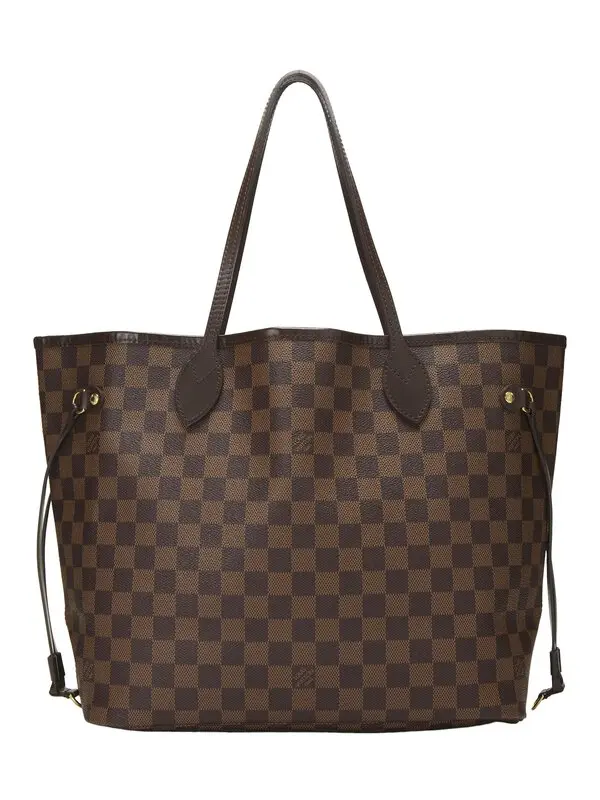LOUIS VUITTON Damier Ebene Neverfull Tote - Brown