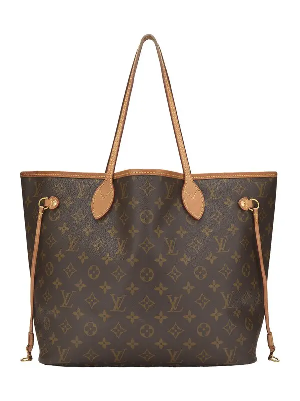 LOUIS VUITTON Monogram Neverfull Tote - Brown