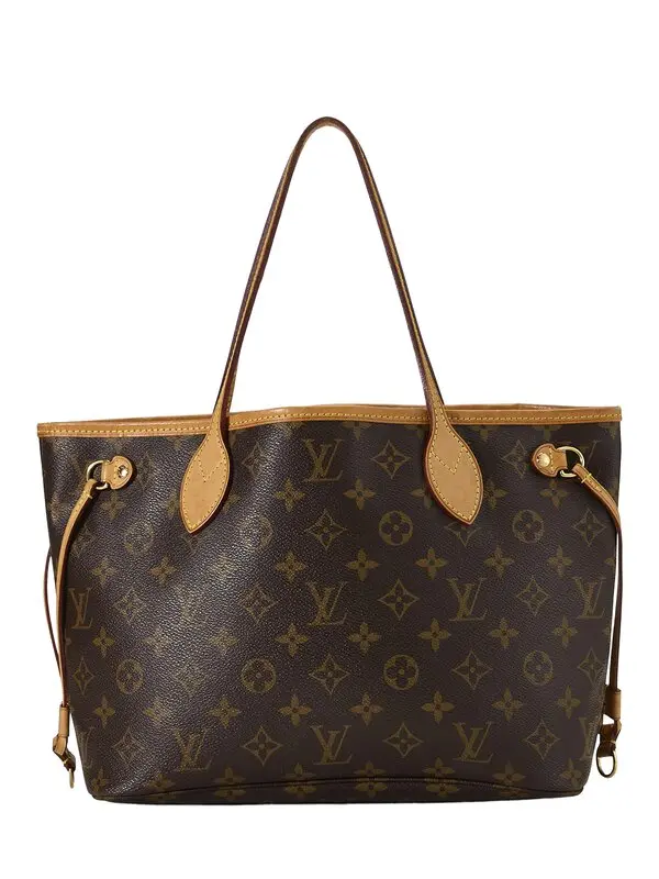 LOUIS VUITTON Monogram Neverfull Tote Nm - Brown