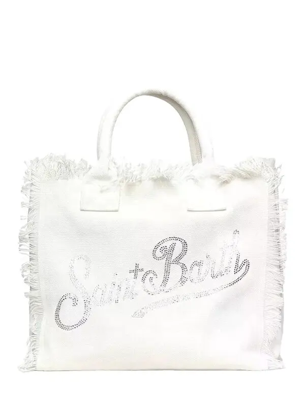 MC2 SAINT BARTH Embellished Tote Bag - White