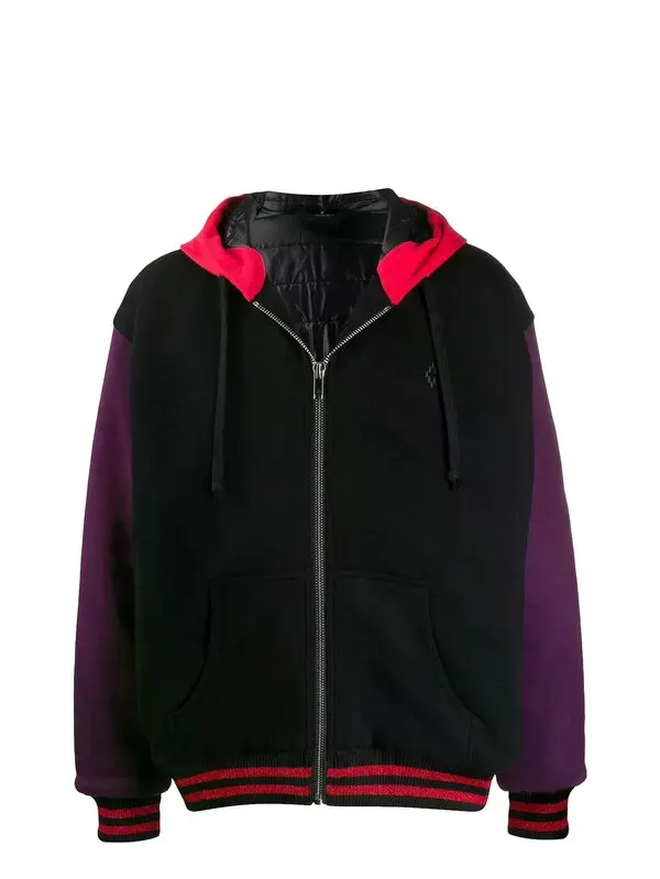 COUNTY OF MILAN Marcelo Burlon Hooded Padded Jacket - Black