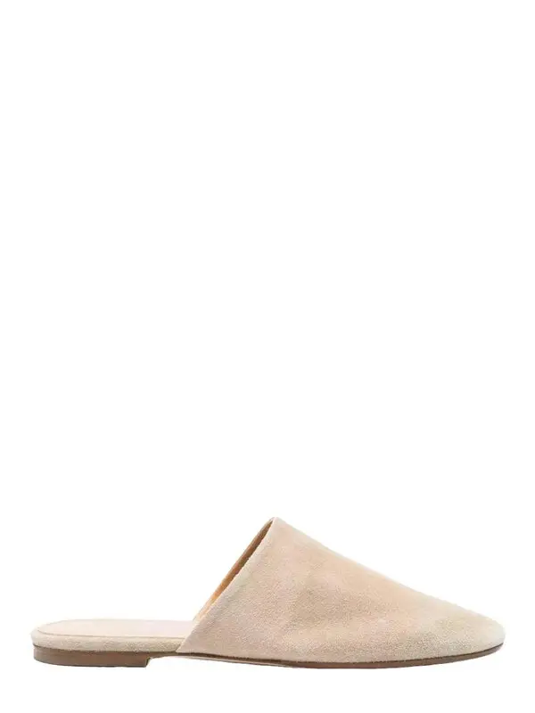 AeydĒ Rega Round-toe Mules - Neutrals
