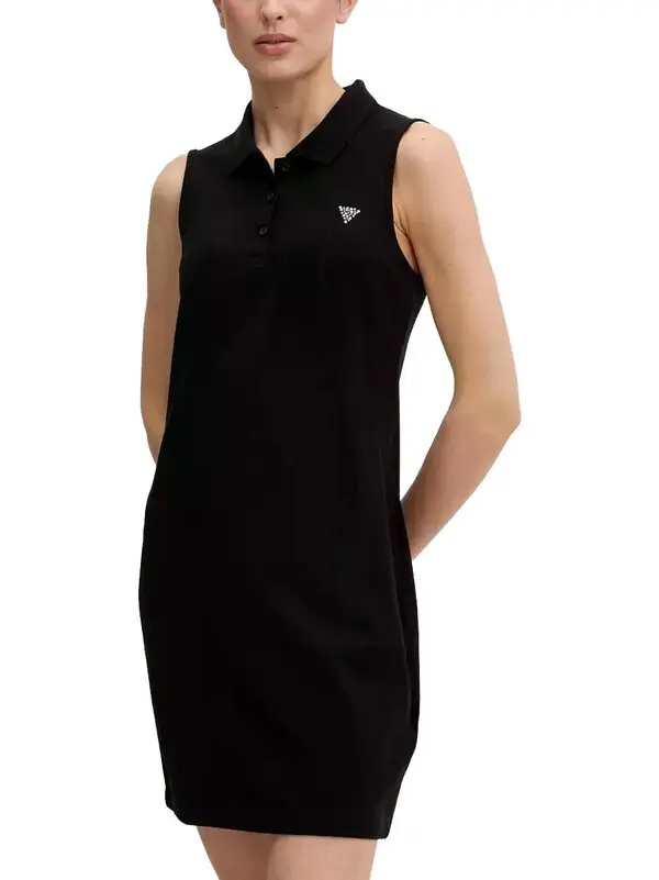 Guess Rhinestone Embellished Sleeveless Mini Dress - Black