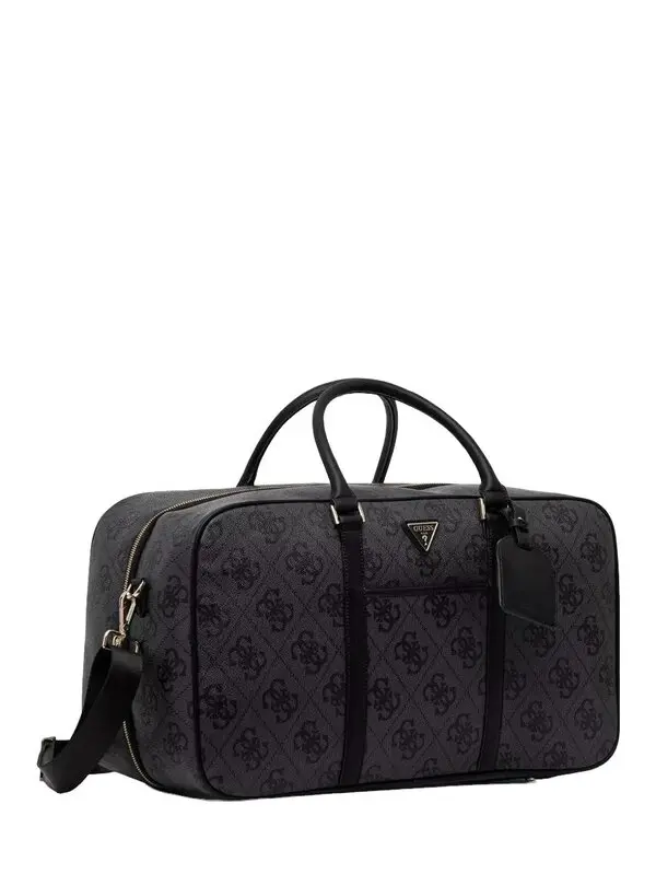 Guess Monogram Luggage Bag - Black