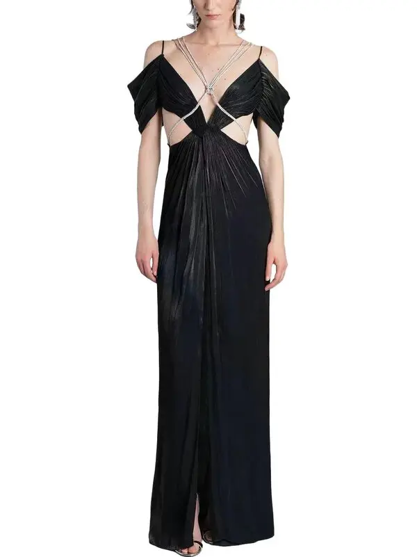Costarellos Embellished Maxi Dress - Black