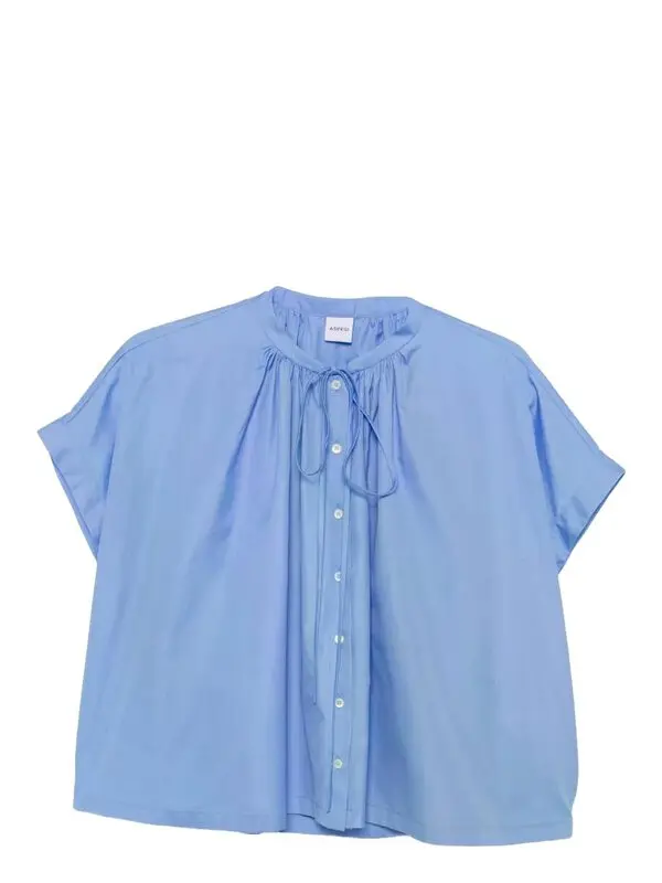Aspesi Tie-fastening Buttoned Shirt - Blue