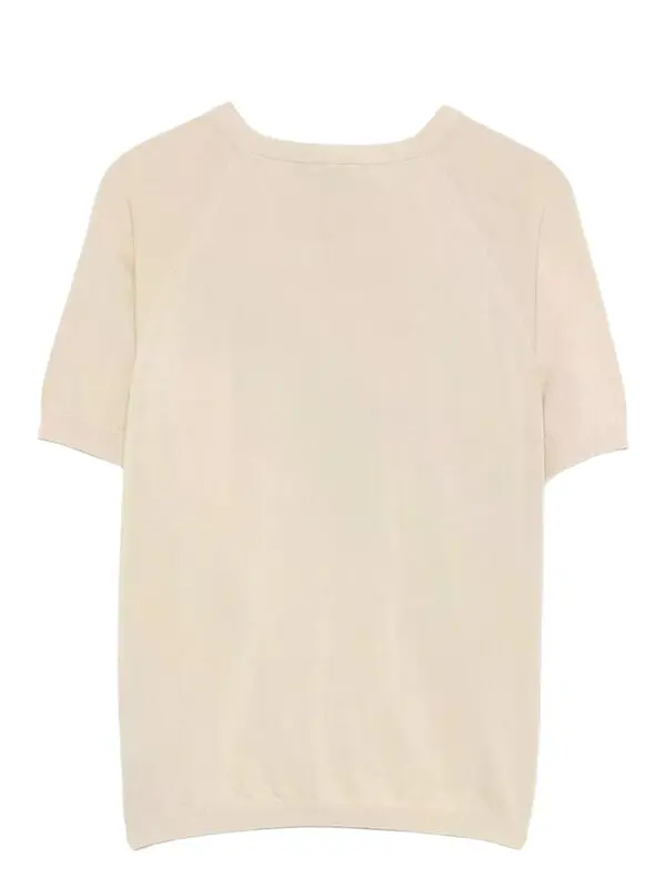 Aspesi Sand Beige Fine Knit Raglan Sleeve Top - Neutrals