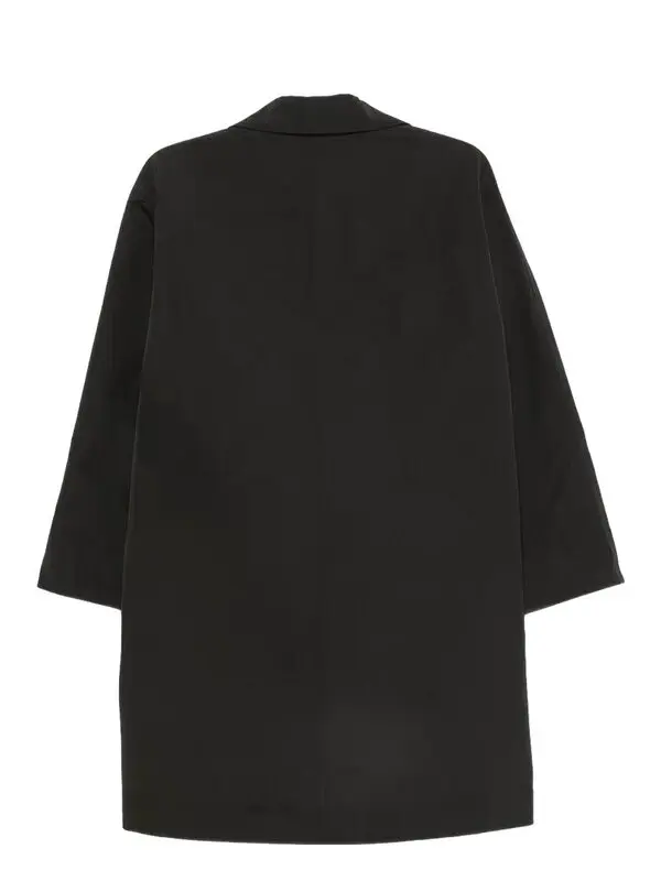 Aspesi Notch-lapel Button-fastening Coat - Black