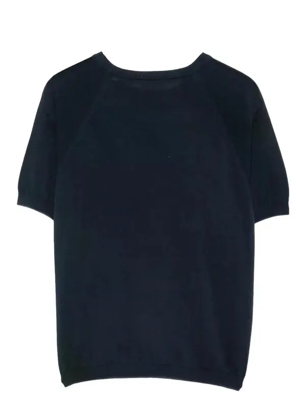 Aspesi Raglan Sleeve Fine Knit Top - Blue