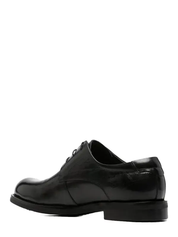 ALBERTO GOZZI Perforated Detail Lace-up Shoes - Black
