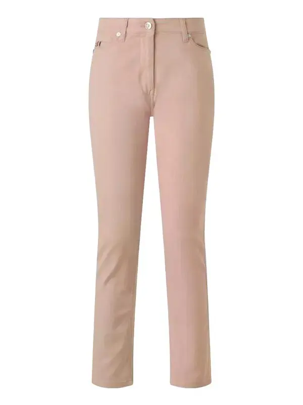 CONTE OF FLORENCE Crystal-embellished Slim-fit Jeans - Pink