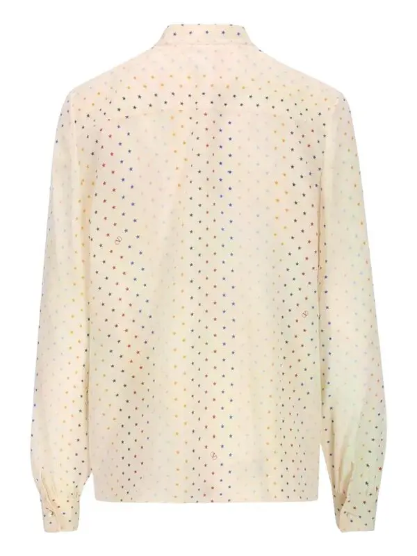 Valentino Garavani Star Print Blouse - Neutrals