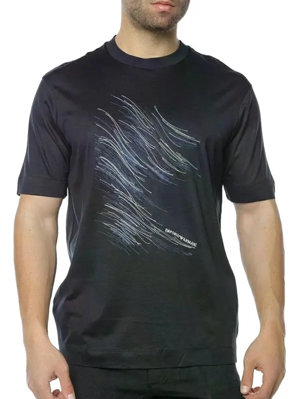 Emporio Armani Graphic-print T-shirt - Blue