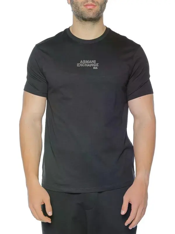 Armani Exchange Logo-print Cotton T-shirt - Black