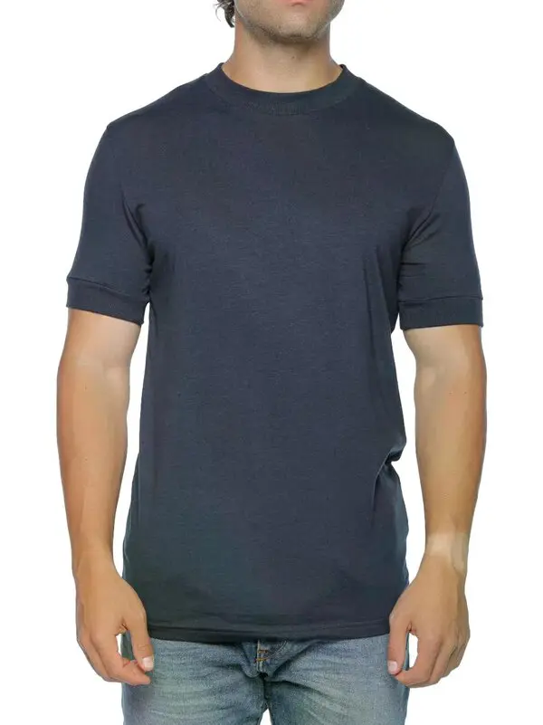 DRYKORN Anton Ribbed-trim T-shirt - Blue