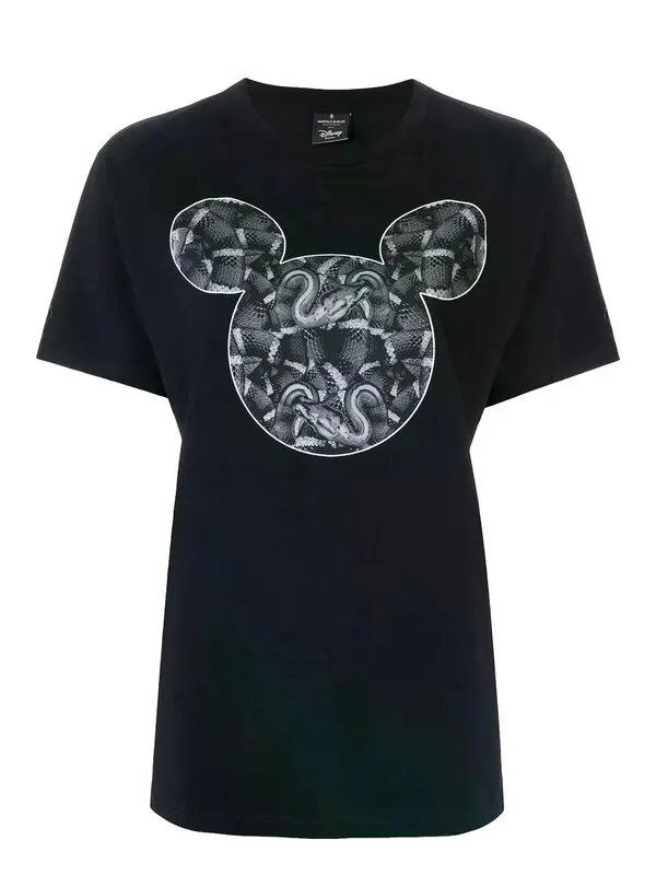 COUNTY OF MILAN Mickey Mouse Silhouette T-shirt - Black