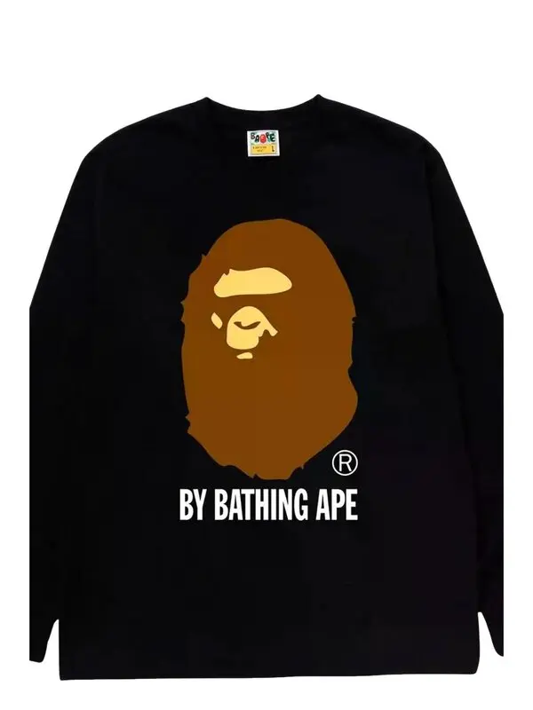 A BATHING APE Ape Head Long-sleeve T-shirt - Black