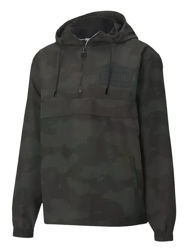 PUMA The Hundreds Rev Camouflage-print Windbreaker - Black