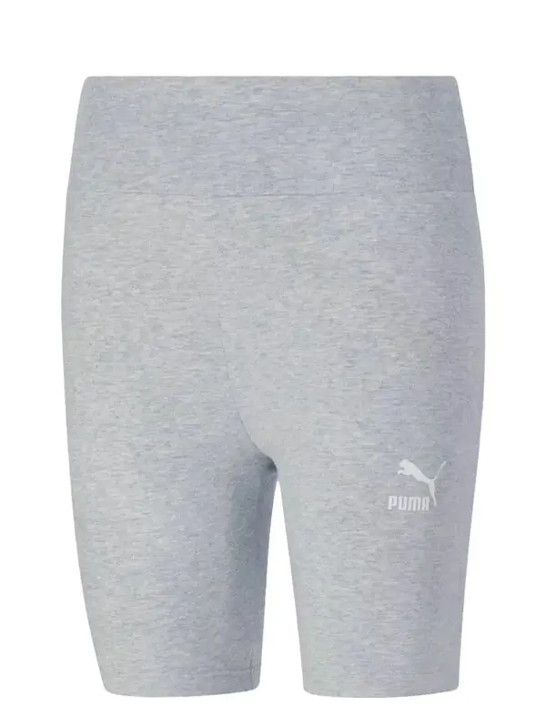 PUMA Classic 7 Logo Print Shorts - Grey