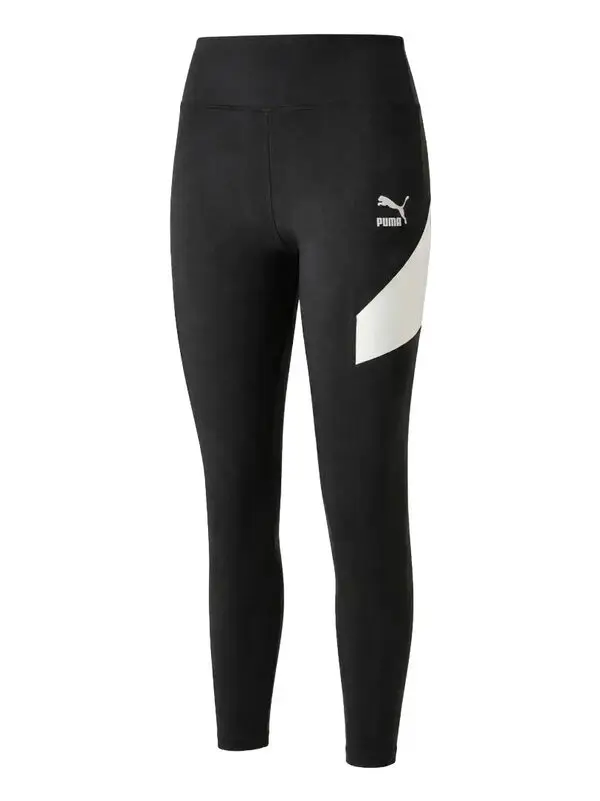 PUMA Retro Colour-block Leggings - Black