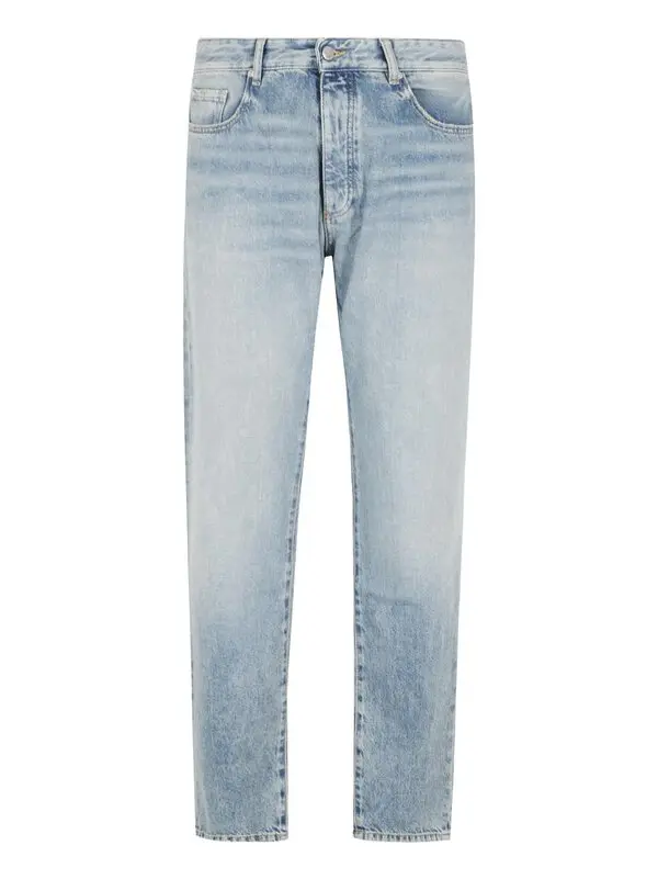 ICON DENIM LOS ANGELES Faded Effect Jeans - Smoke Blue