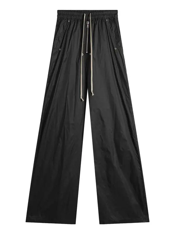 Rick Owens Palazzo Pants With Button Detail - Black