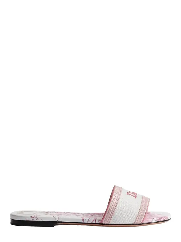 Dior Riviera Dway Slide Sandals - White