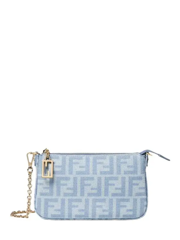 Fendi Baguette Pouch - Light Blue
