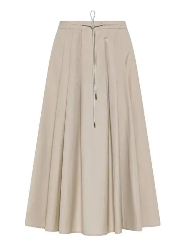 Seventy Drawstring Midi Skirt - Nude