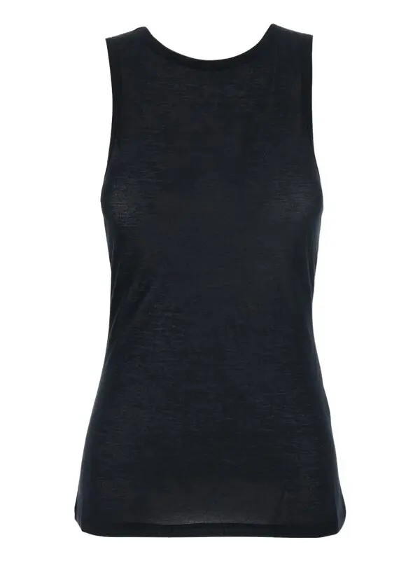 SEMICOUTURE Kimmy Racerback Tank - Black