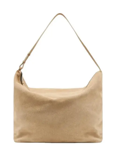 Emporio Armani Zip Shoulder Bag - Nude