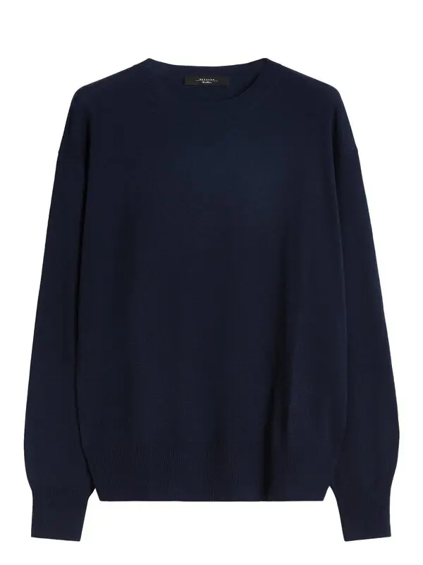 Max Mara Long-sleeved Sweater - Navy Blue