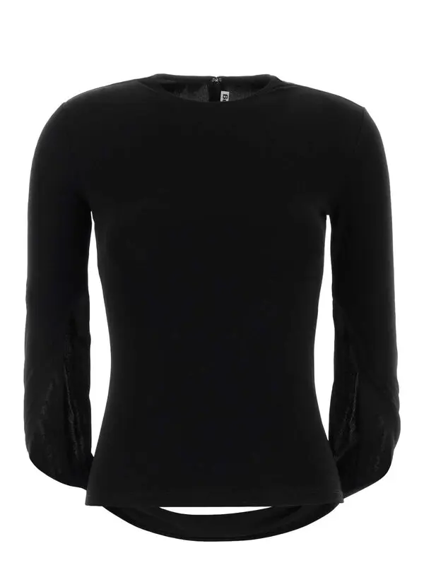 Alexander Wang Stretch Viscose Top - Black