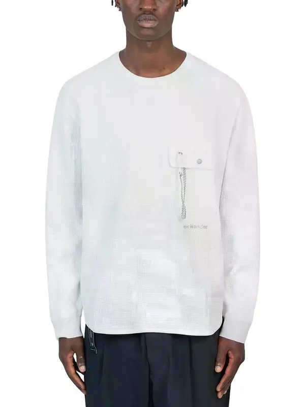 AND WANDER Long-sleeve Sweatshirt - White