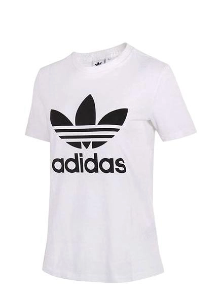 Adidas Originals Trefoil Print T-shirt - White