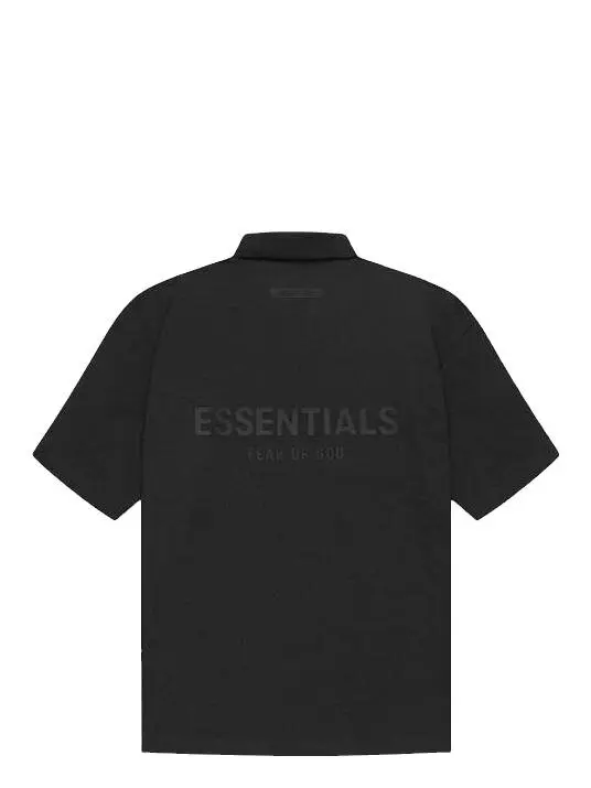 Fear Of God Ss21 Polo Shirt 'stretch Limo - Black