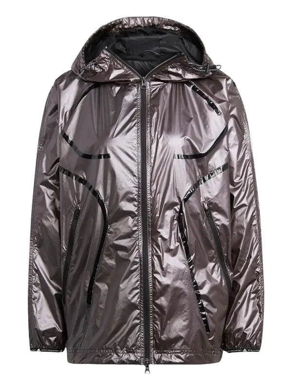 Adidas By Stella Mccartney Truepace Metallic Running Jacket - Copper