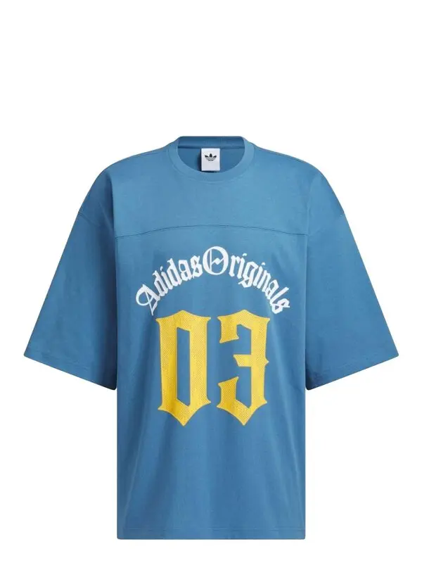Adidas Oversized Fit T-shirt Asia Sizing - Blue