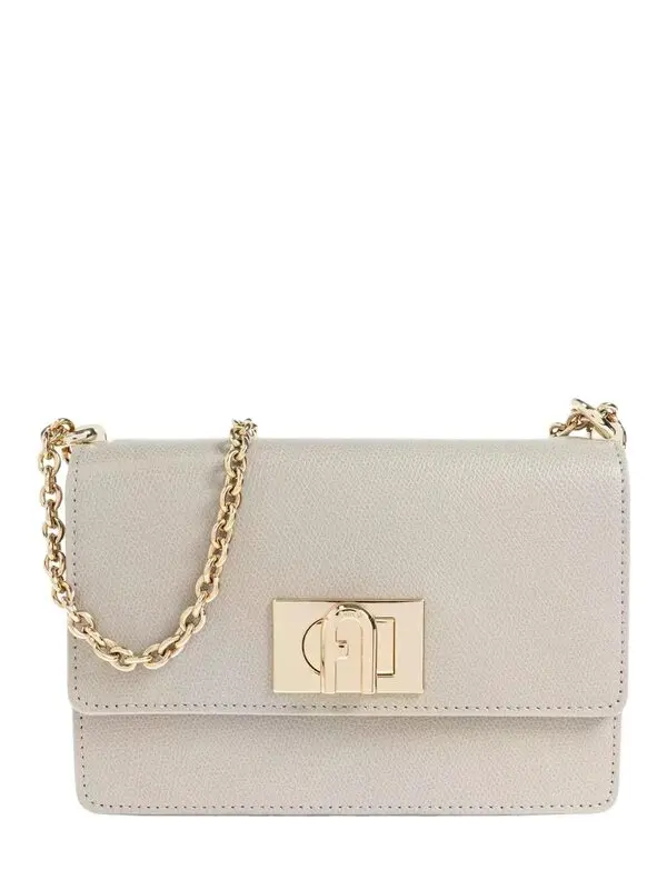 Furla 1927 Mini Leather Shoulder Bag - Grey