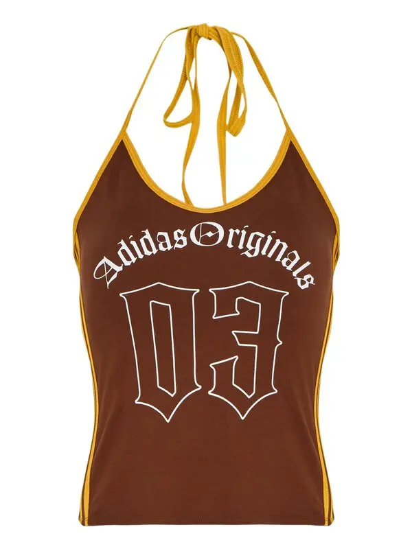 Adidas Originals Halter Neck Top - Brown