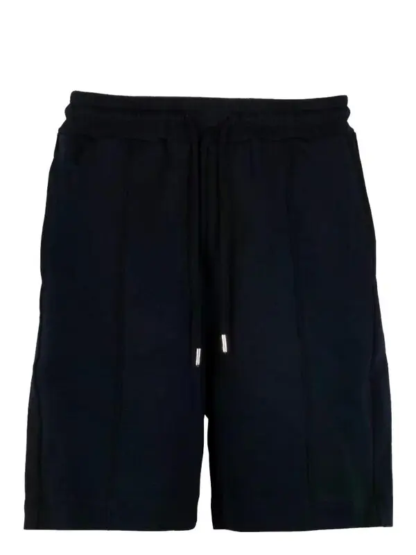 OWN Drawstring Seam-detail Shorts - Blue