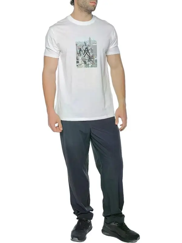 Armani Exchange Deep Navy Elasticated Waistband Trousers - Blue