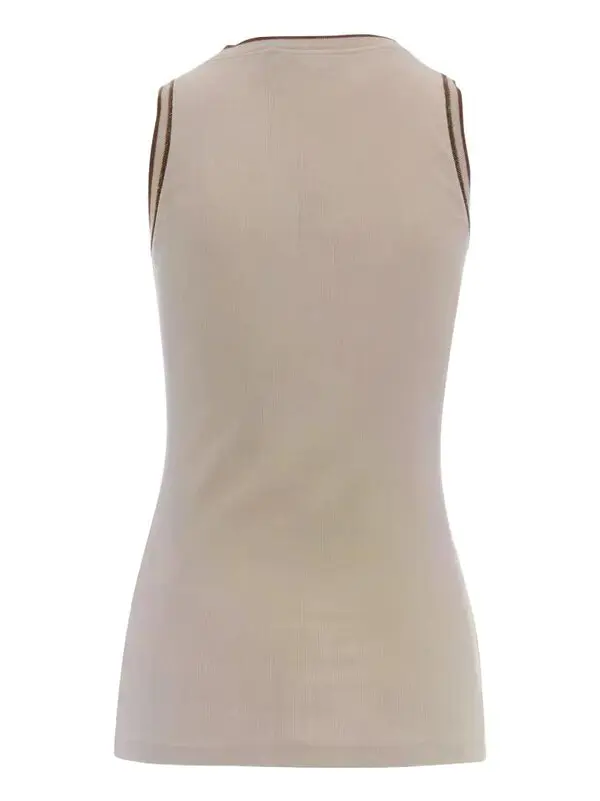Fabiana Filippi Ribbed Knit Tank Top - Neutrals