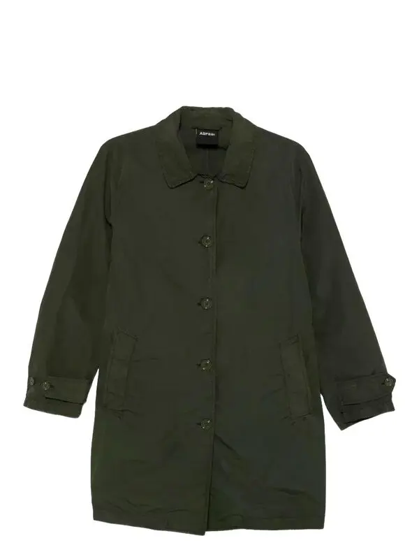 Aspesi Long-sleeve Buttoned Coat - Green